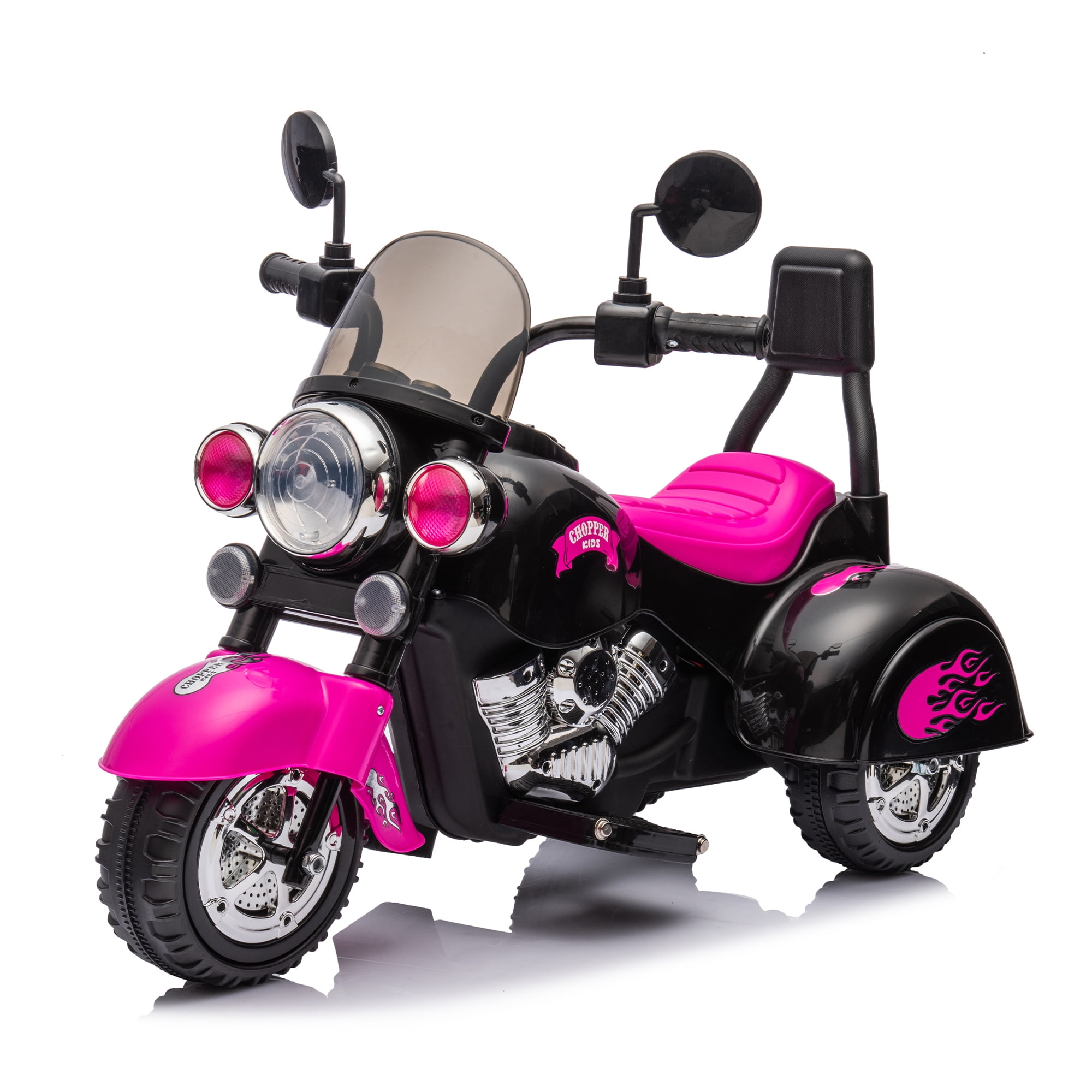 YANSHE Ride On Motorcycle For Kids, 6V 3-Wheel Chopper Motorbike ...