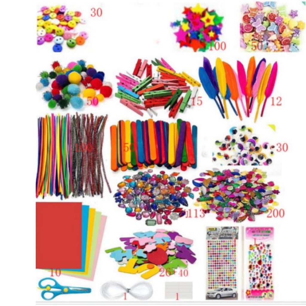 YANSION Creativity Craft Art Supply Kit, 1000Pcs DIY Arts & Crafts Set ...