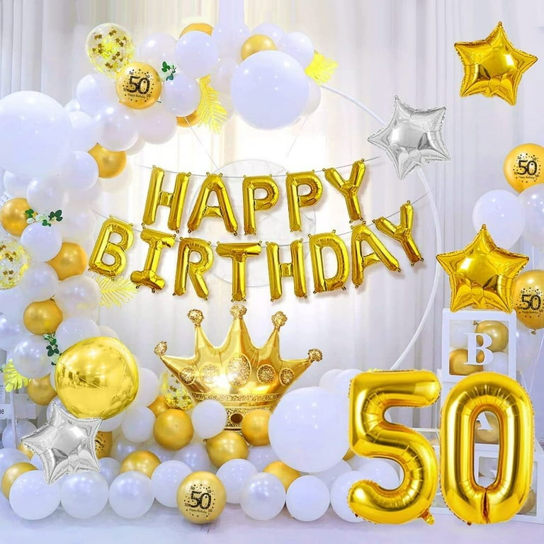 Happy 50th Birthday Balloons