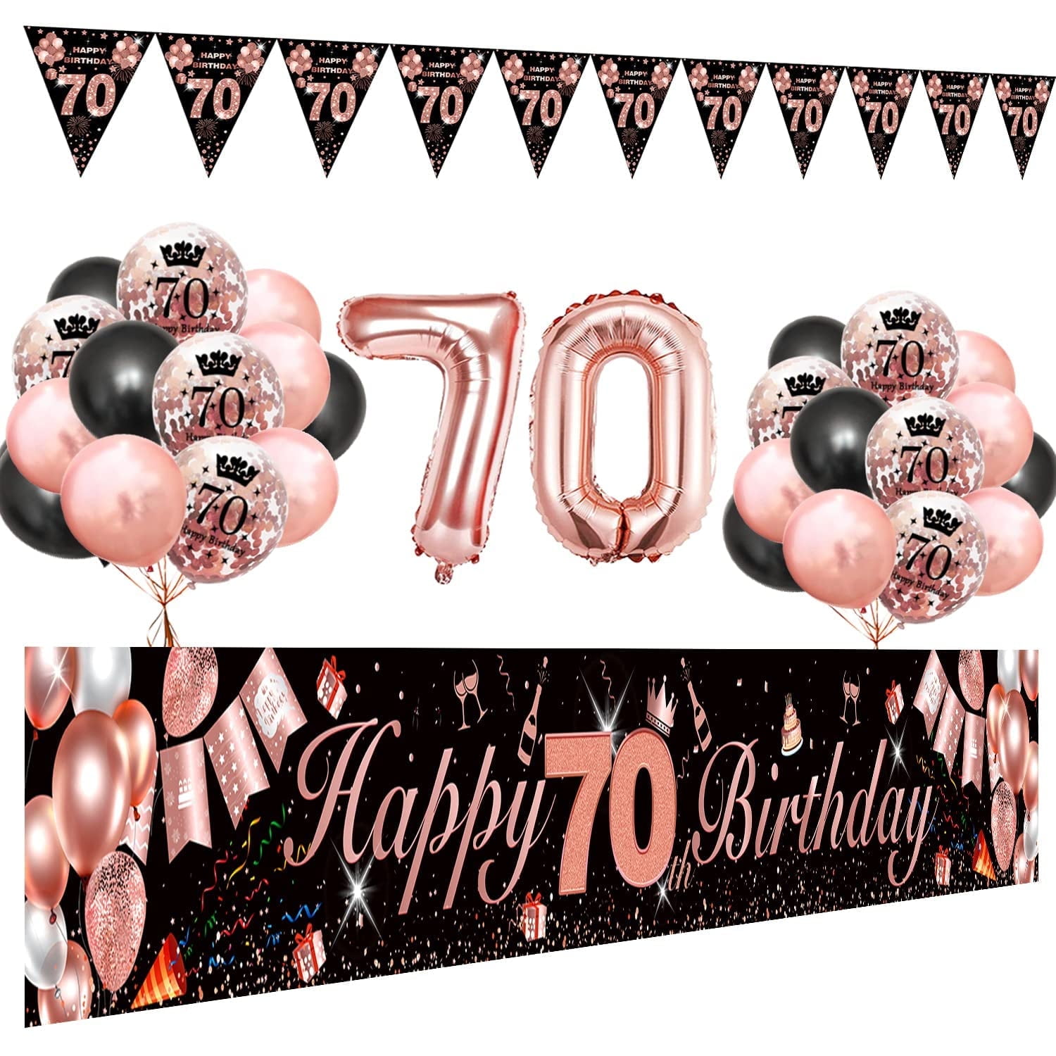YANSION Grandma 70th Birthday Decorations for Grandmother, Women 70th ...