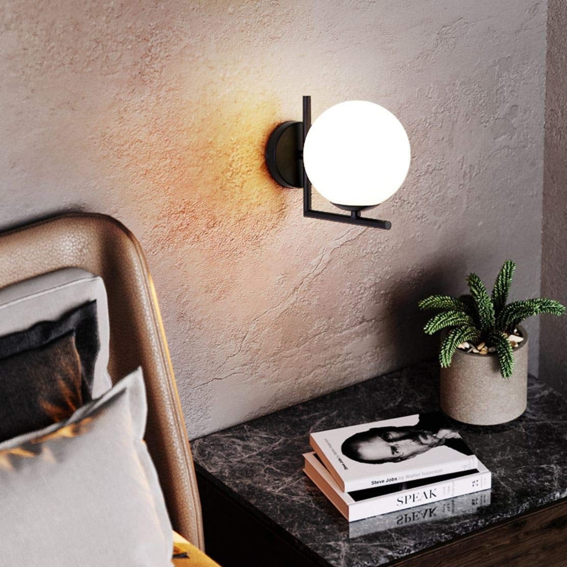 Walmart Glass Globe Wall Sconces, Gold Mounted Light, 1-Light Mid ...