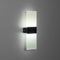 Dimmable Modern Wall Sconce, 12W LED Indoor Lamp, Acrylic Mounted ...