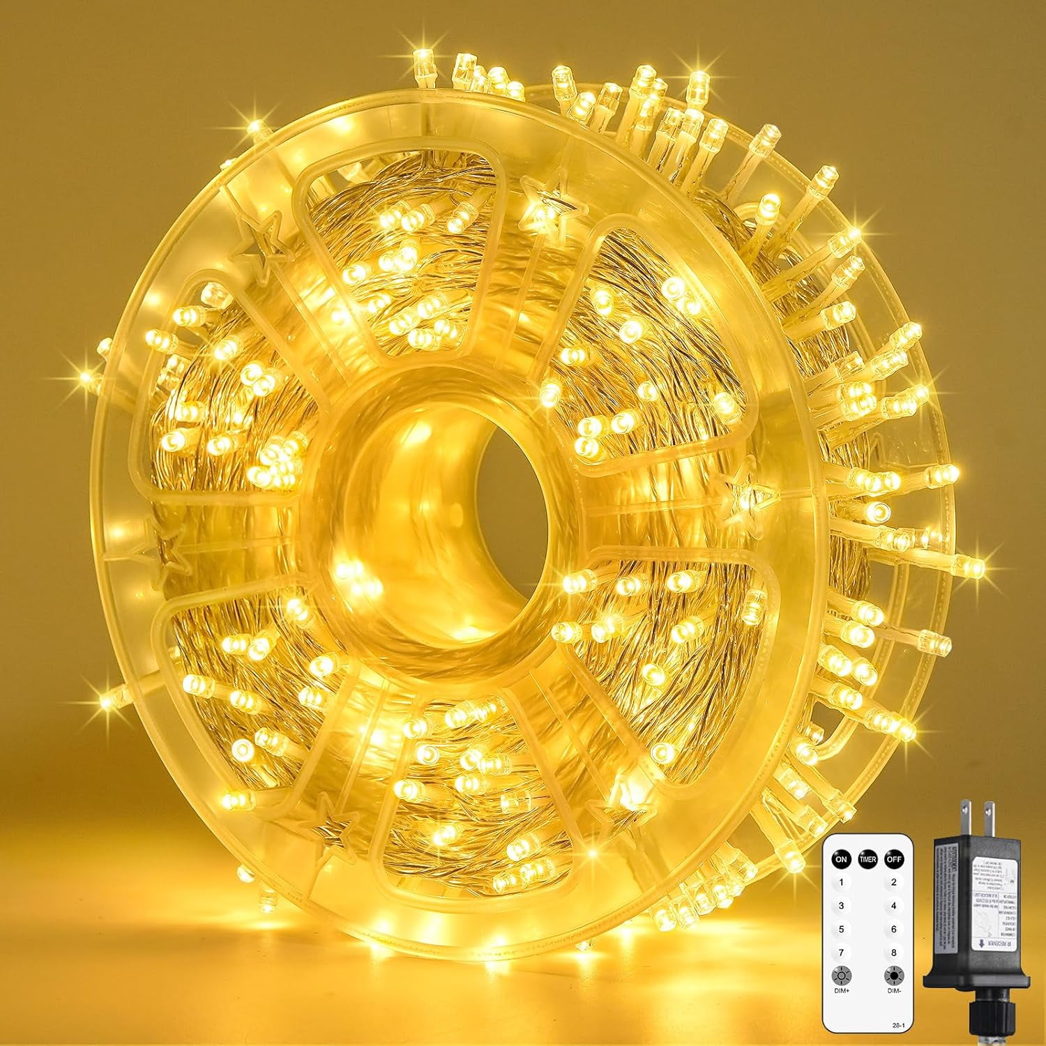 YANTON 400 LED Christmas YANTONs Indoor Outdoor, 132 ft Warm White ...