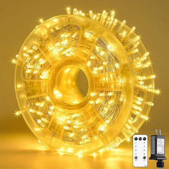 YANTON 400 LED Christmas YANTONs Indoor Outdoor, 132 ft Warm White ...