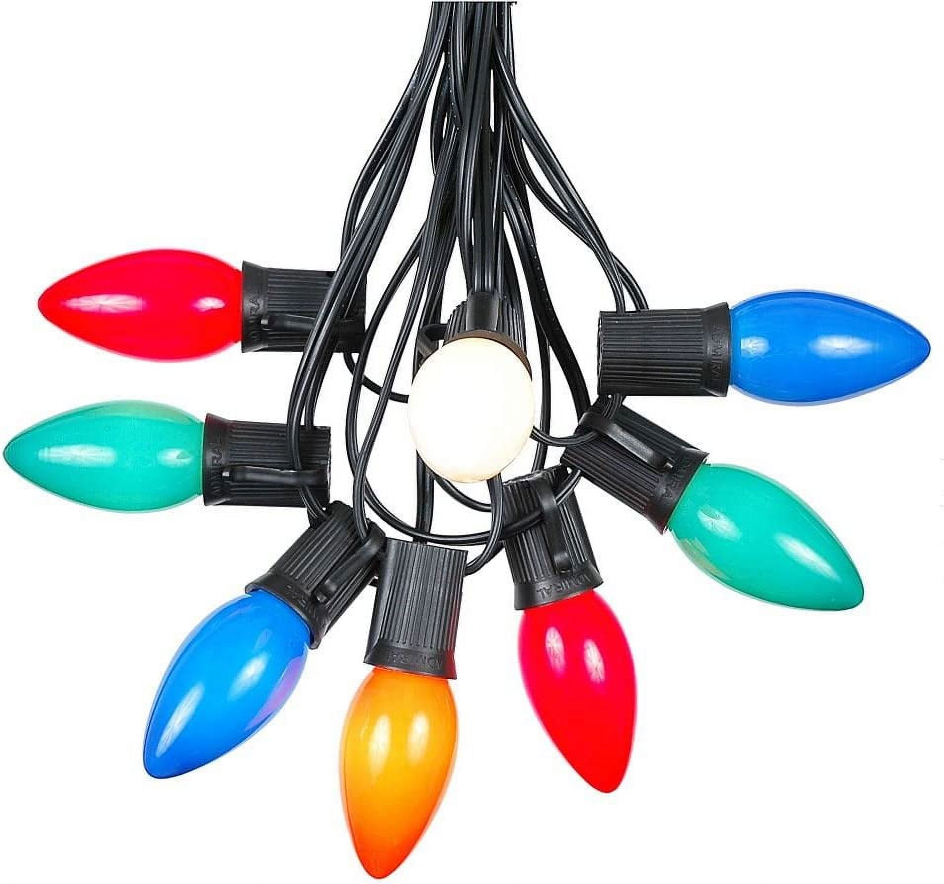 YANTON Multi Hanging Ceramic Christmas String Lights - Retro Fit ...