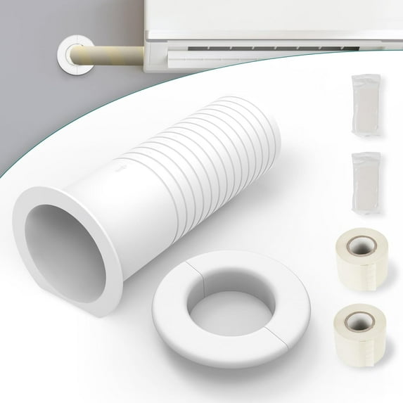 YANTON Wall Sleeve for Air Conditioner Line Set Covers for Outside ...