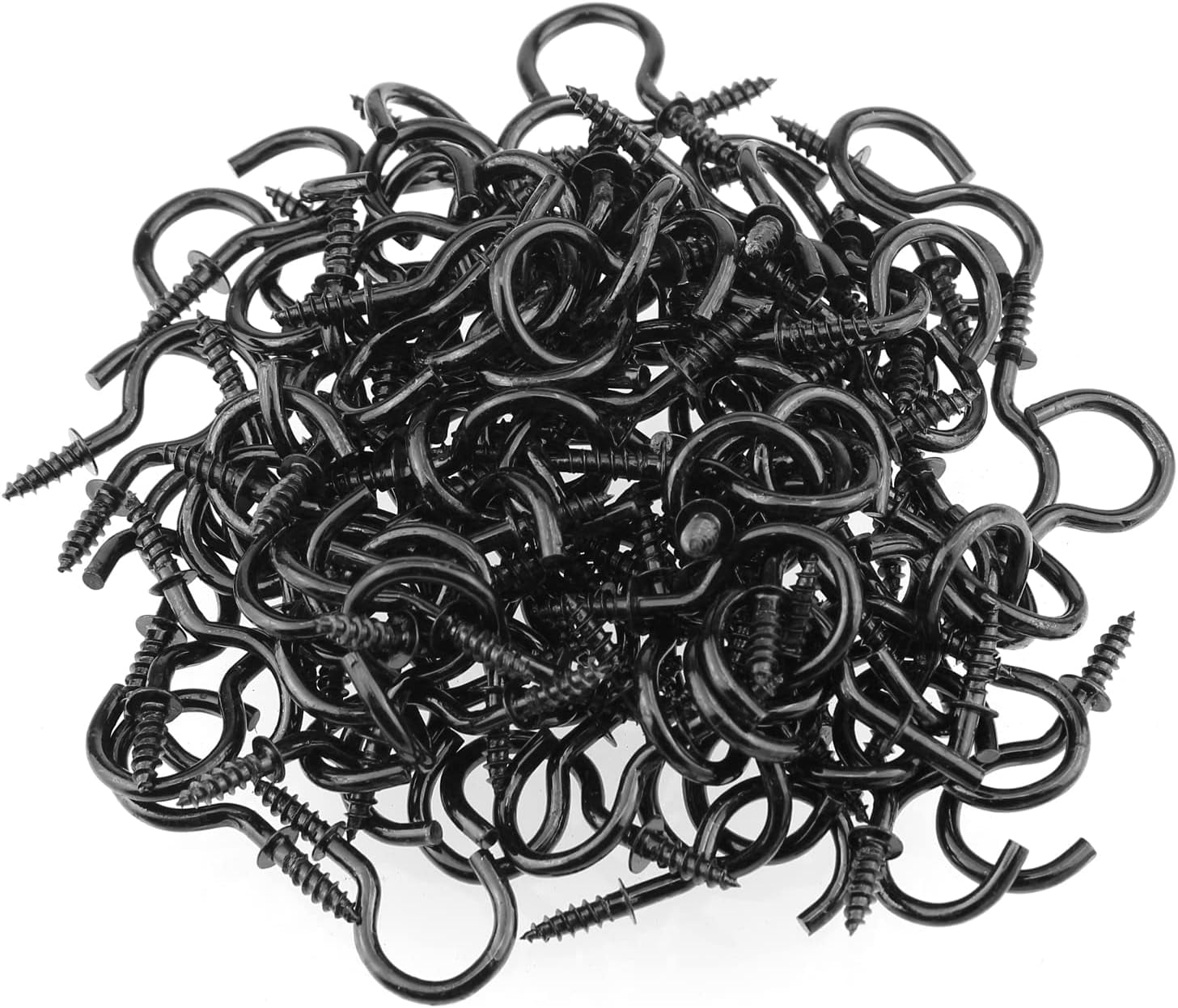 YANTONG 120 Pieces 7/8 inch Cup Screw Hooks, Screw-in Hooks, Ceiling ...