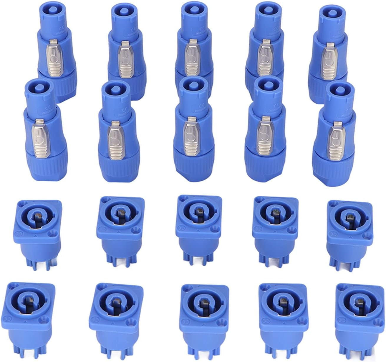 YANTONG 3 Pin AC Male and Female Head Connectors, Plug and Play Speaker ...