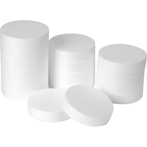 Round Styrofoam Discs
