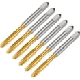 YANTONG 6pcs 1/4-20 UNC B2 Spiral Point Thread Tap, Screw Tap Threading ...