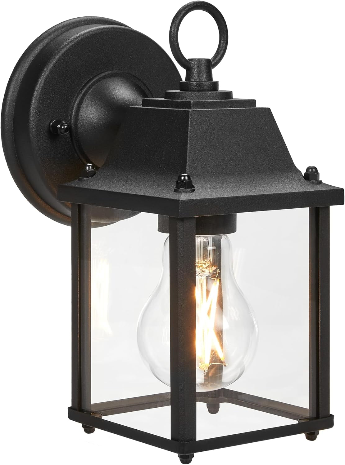 YANTONG Porch Lantern Outdoor Wall Light with Clear Glass, Patio or ...