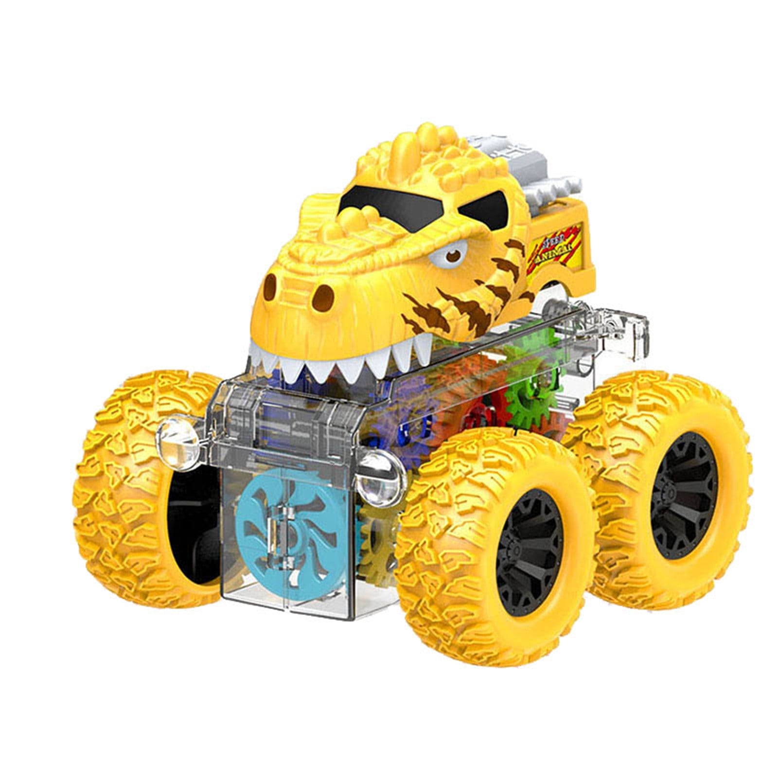 YANXIAO Friction Powered Toy Cars Push And Go Vehicles Engineering Car ...