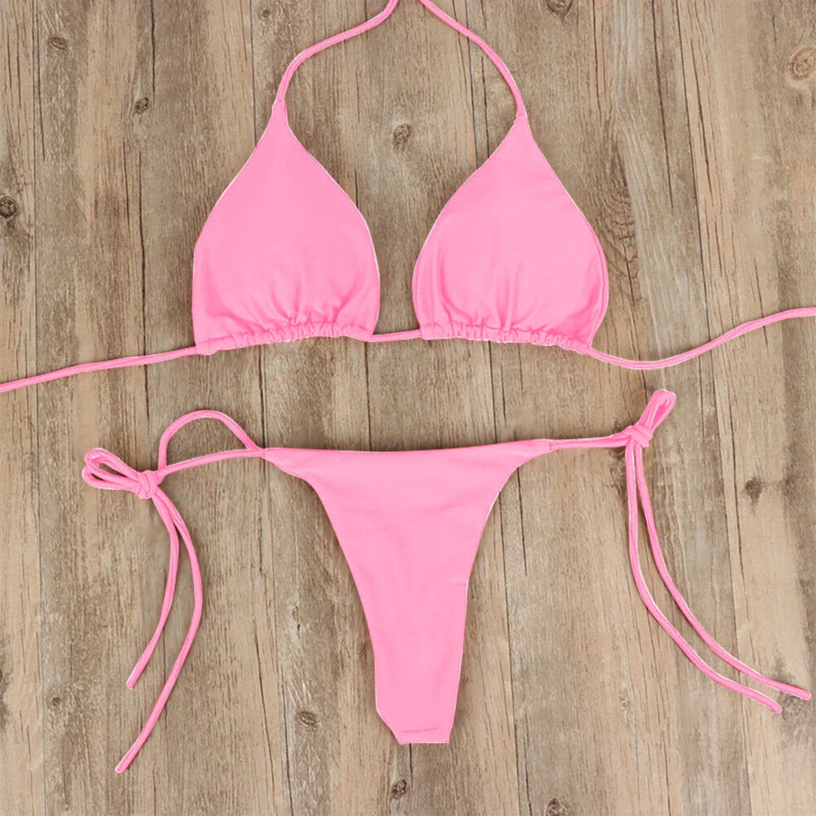 Yanxiao Summer Sexy Womens Sports Swimsuit Sexy Bikini Lingerie No Padding Fun Underwear
