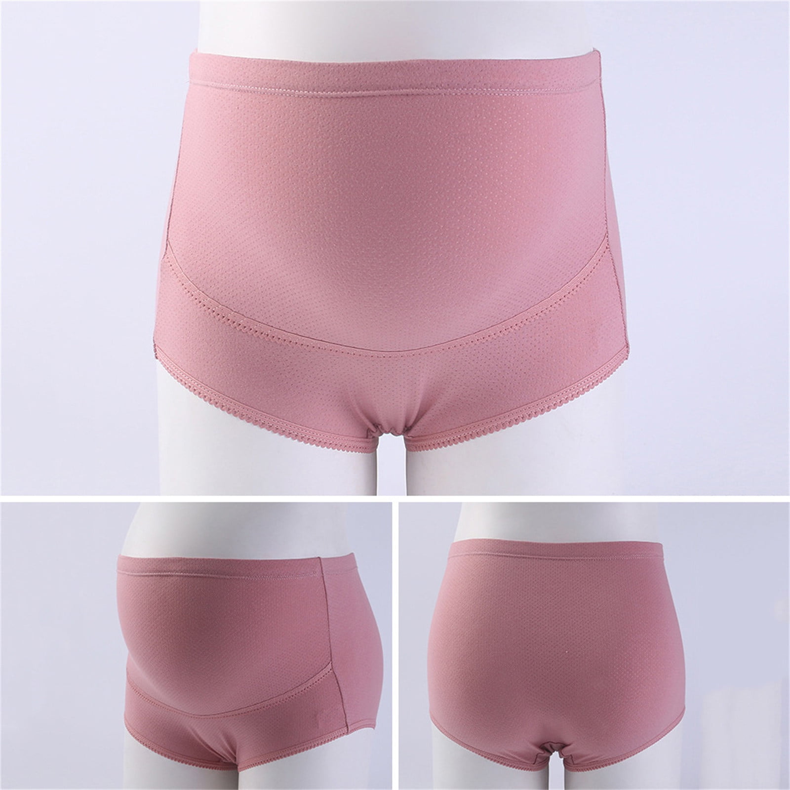 Yanxiao Womens Maternity High Waist Underwear Pregnancy Seamless Soft