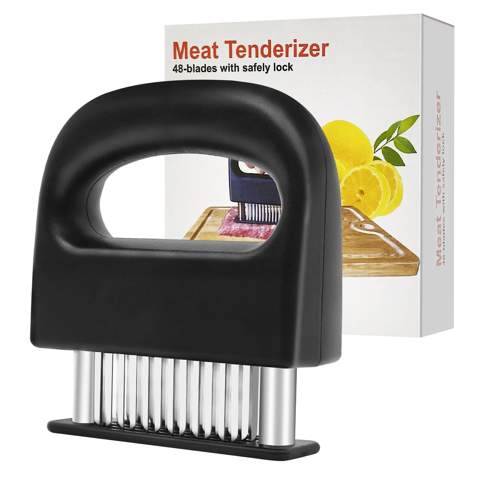 YAOAWE Meat Tenderizer, 48 Stainless Steel Sharp Needle Blade, Heavy ...