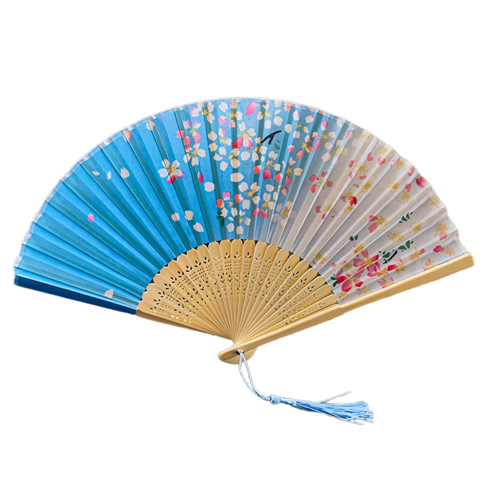 YAOMOBB Bamboo Fan Folding Chinese Vintage Bamboo Lightweight Portable ...