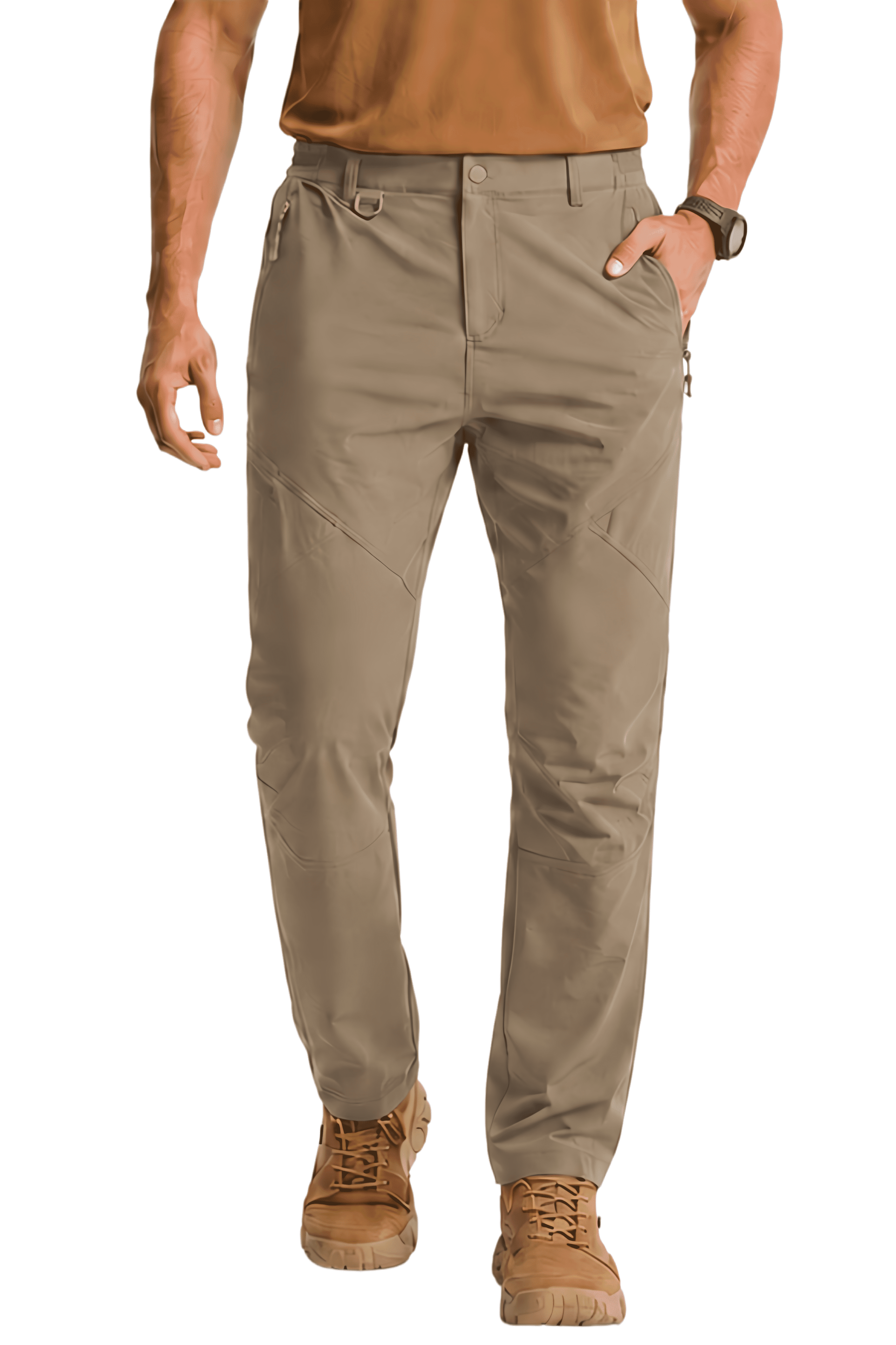 YAPPO Men’s Lightweight Hiking Cargo Pants, Quick Dry 4-Way Stretch ...