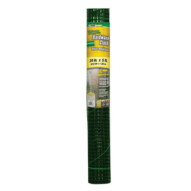 YARDGARD 24-Inch by 5-Foot Green 1/2-Inch Mesh Hardware Cloth - Walmart.com