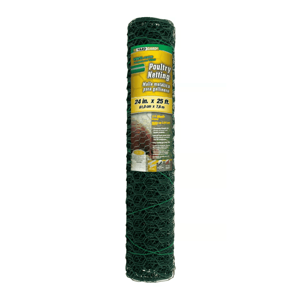 YARDGARD 308452B Handy Roll Vinyl-Coated Poultry Netting, 1 in. Mesh 25 ...