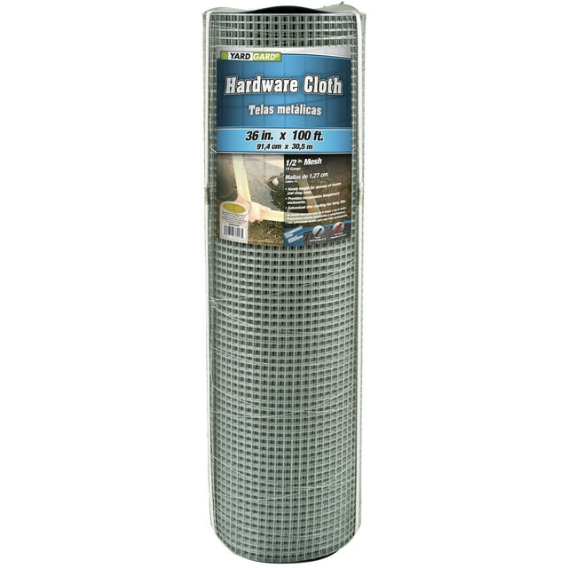 YARDGARD 36-Inch-by-100-Foot 1/2-Inch Mesh 19-Gauge Galvanized Hardware ...