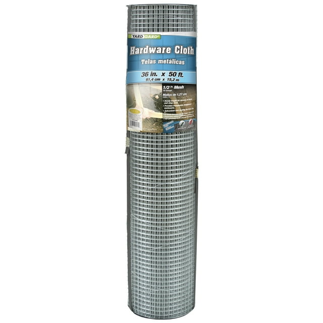 YARDGARD 36" x 50' 1/2" Mesh Hardware Cloth - Walmart.com