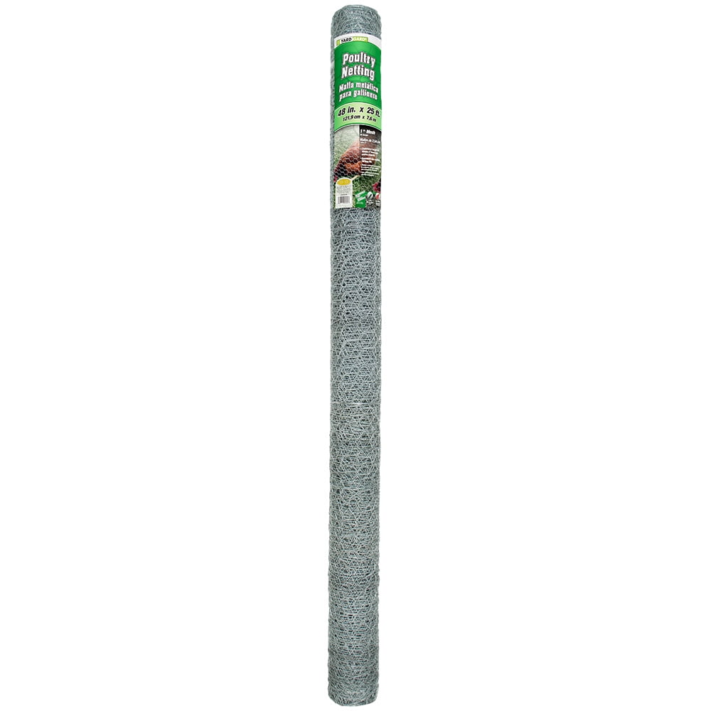 YARDGARD 4 Foot X 25 Foot 1 Inch Mesh Poultry Netting - Walmart.com