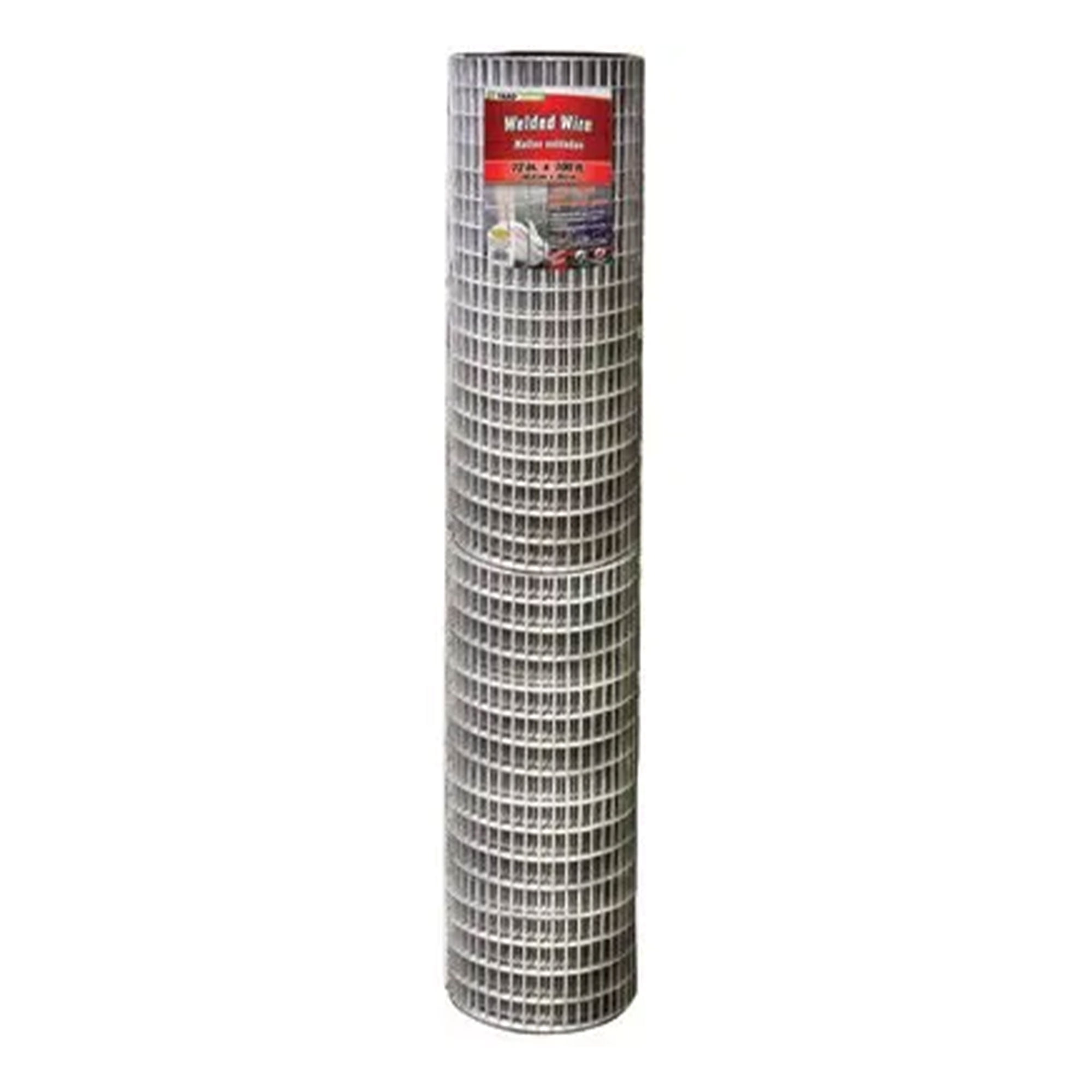 YARDGARD 72x100ft Galvanized Welded Wire, 14 Gauge 1x2in Mesh, Coated ...