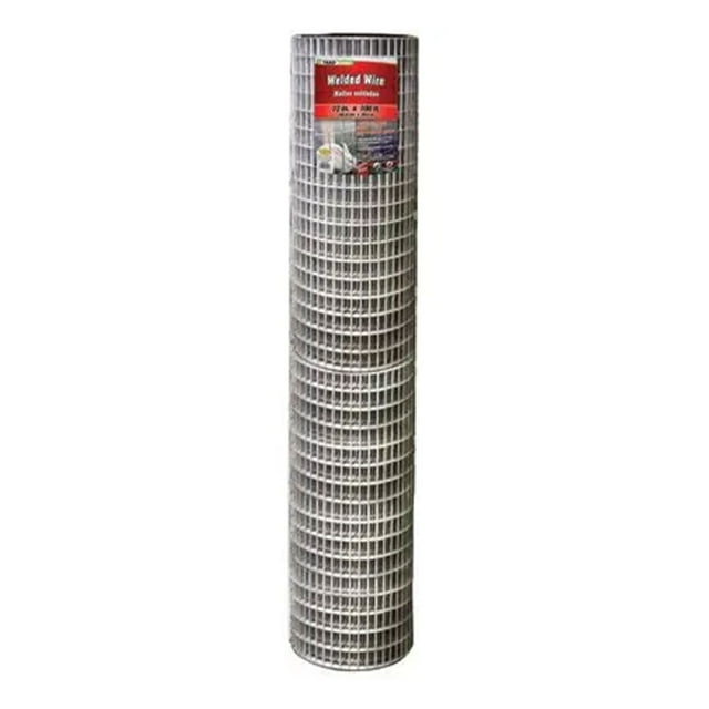 YARDGARD 72x100ft Galvanized Welded Wire, 14 Gauge 1x2in Mesh, Coated ...