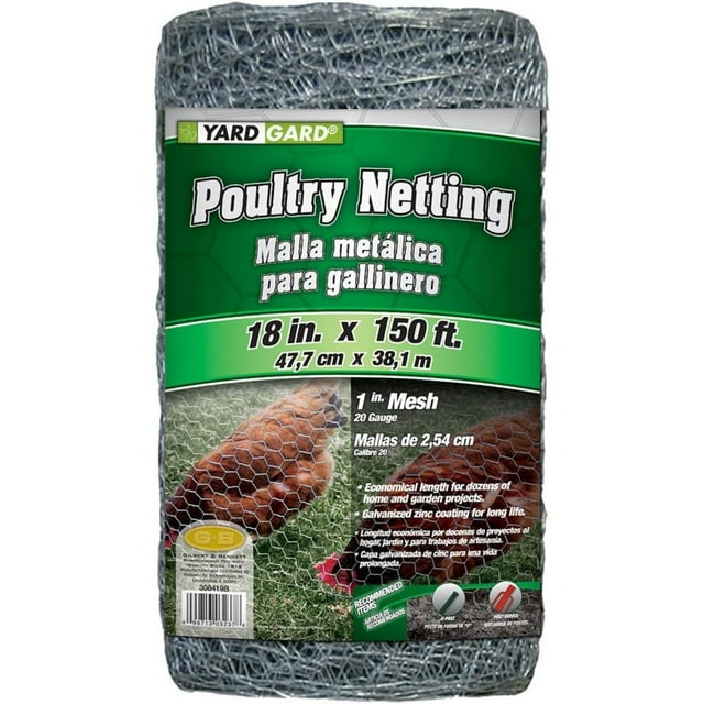 YARDGARD Chicken Wire 1 Inch Mesh 18 Inch X 150 Foot 20 Gauge ...