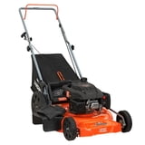 YARDMAX 21 in. 170cc Gas Powered Manual Lawn Mower, 3-in-1 Walk Behind ...