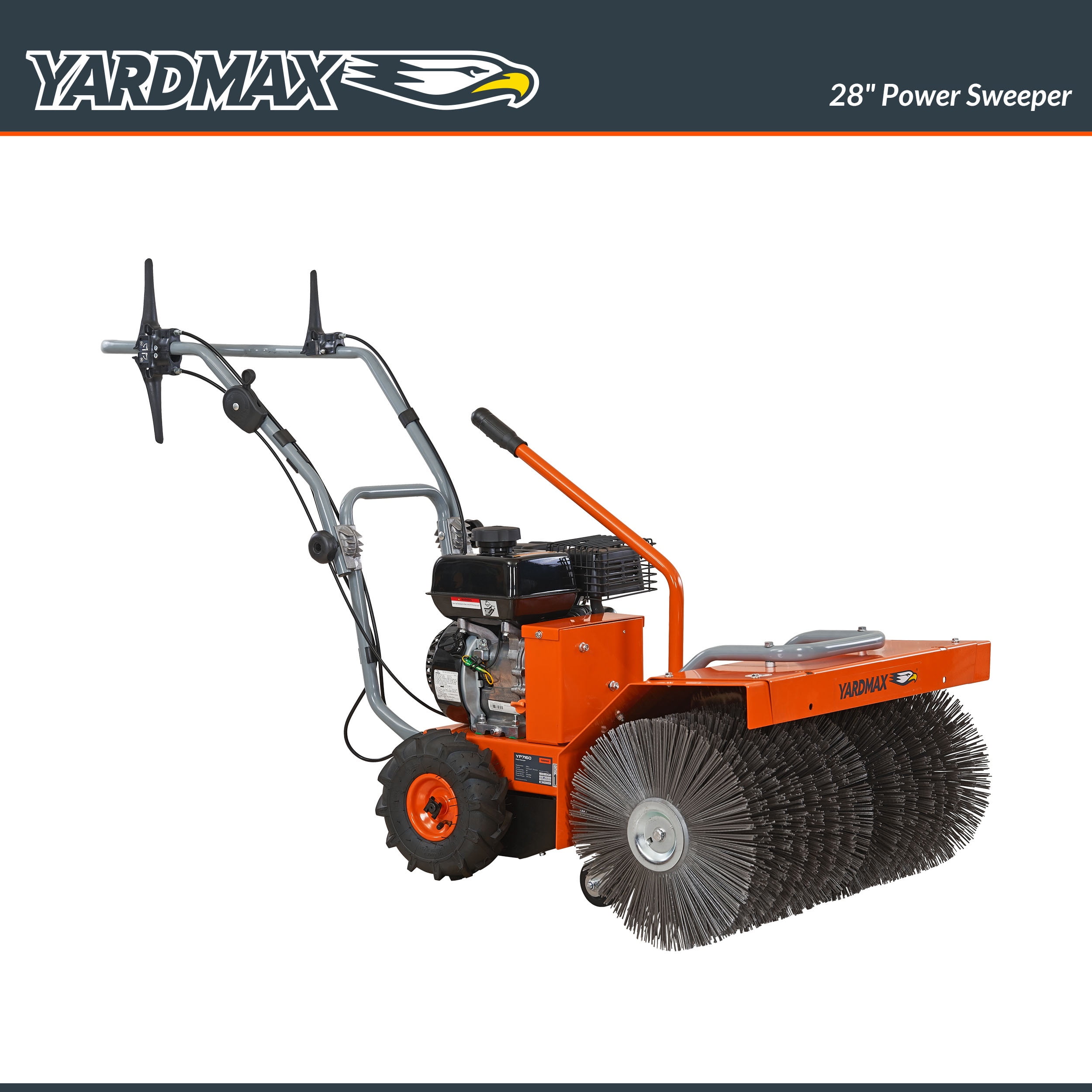 YARDMAX YP7160 Sweeper, 28" Clearing Path, 209cc - Walmart.com
