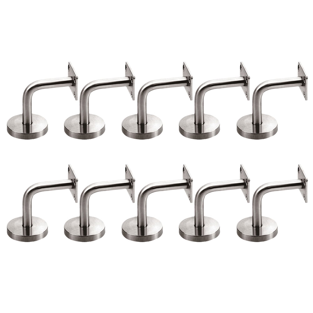 YARNOW 10Pcs Professional Solid Stainless Steel Handrail Wall Mounted ...