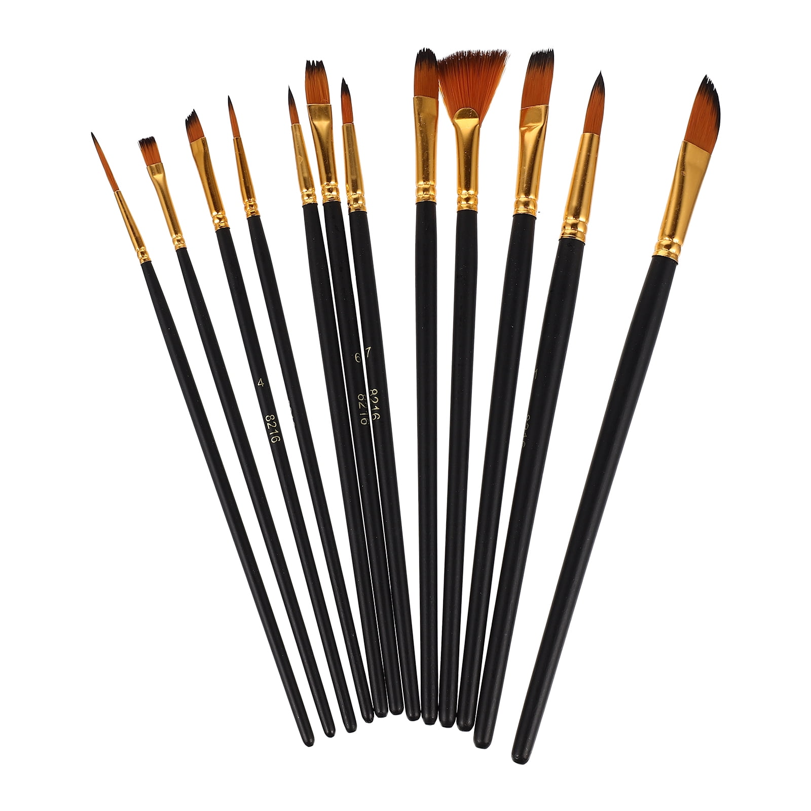 YARNOW 12Pcs Paint Brush Set Professional Painting Brushes Artist Paint ...