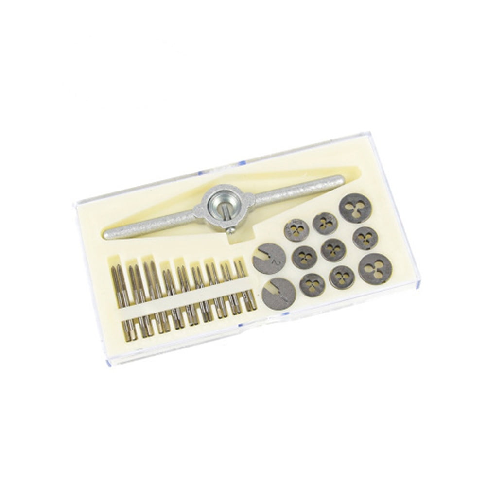 YARNOW 31PCS Mini Metric Tap and Die Set with Thread Cutters Round Die ...