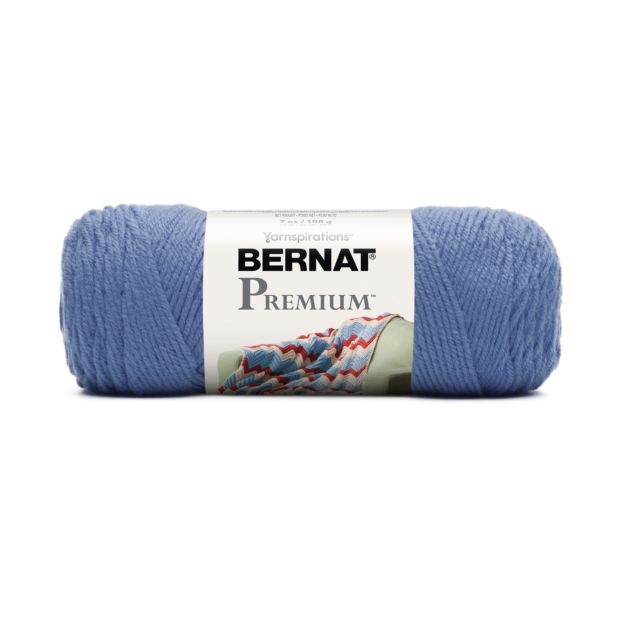 Bernat® Premium™ #4 Worsted (Medium) Acrylic Yarn, Sky Blue 7oz/198g ...