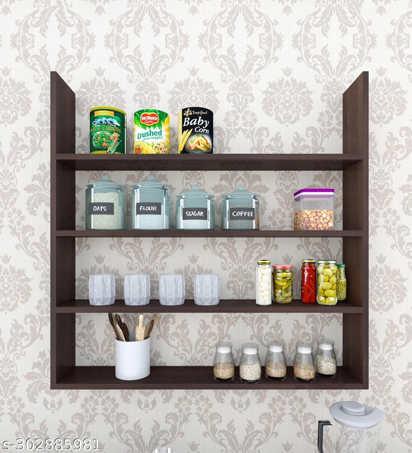 YASAR HANDICRAFTS Open Kitchen Rack Top For Storage Kitchen Boxes Spice ...