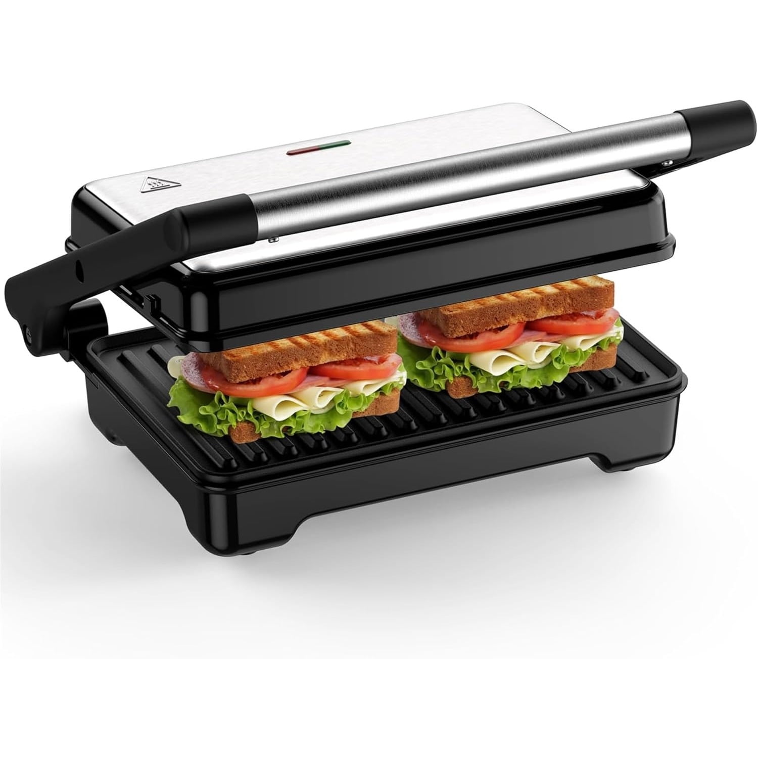 YASHE 1200W Panini Grill Press - Non-Stick, Easy Clean Sandwich Maker ...