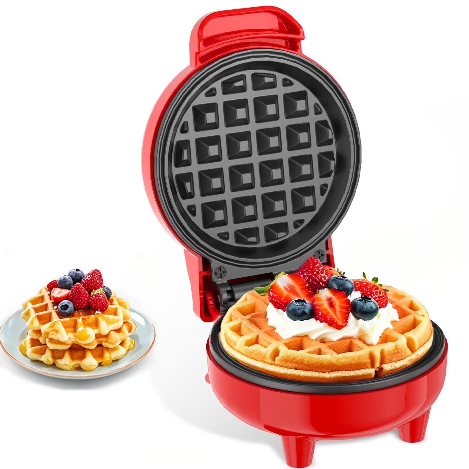 Mini Waffles Maker, Small Waffle Irons Non-stick, Breakfast Belgian Waffles, Mini Waffle Iron ...