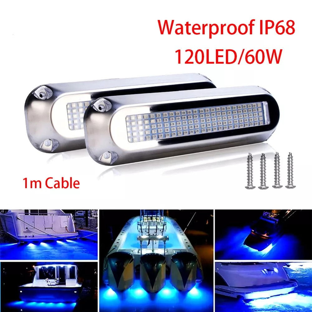 YASHILI 120LED Light Yacht Light Stainless Steel Underwater Light Boat ...