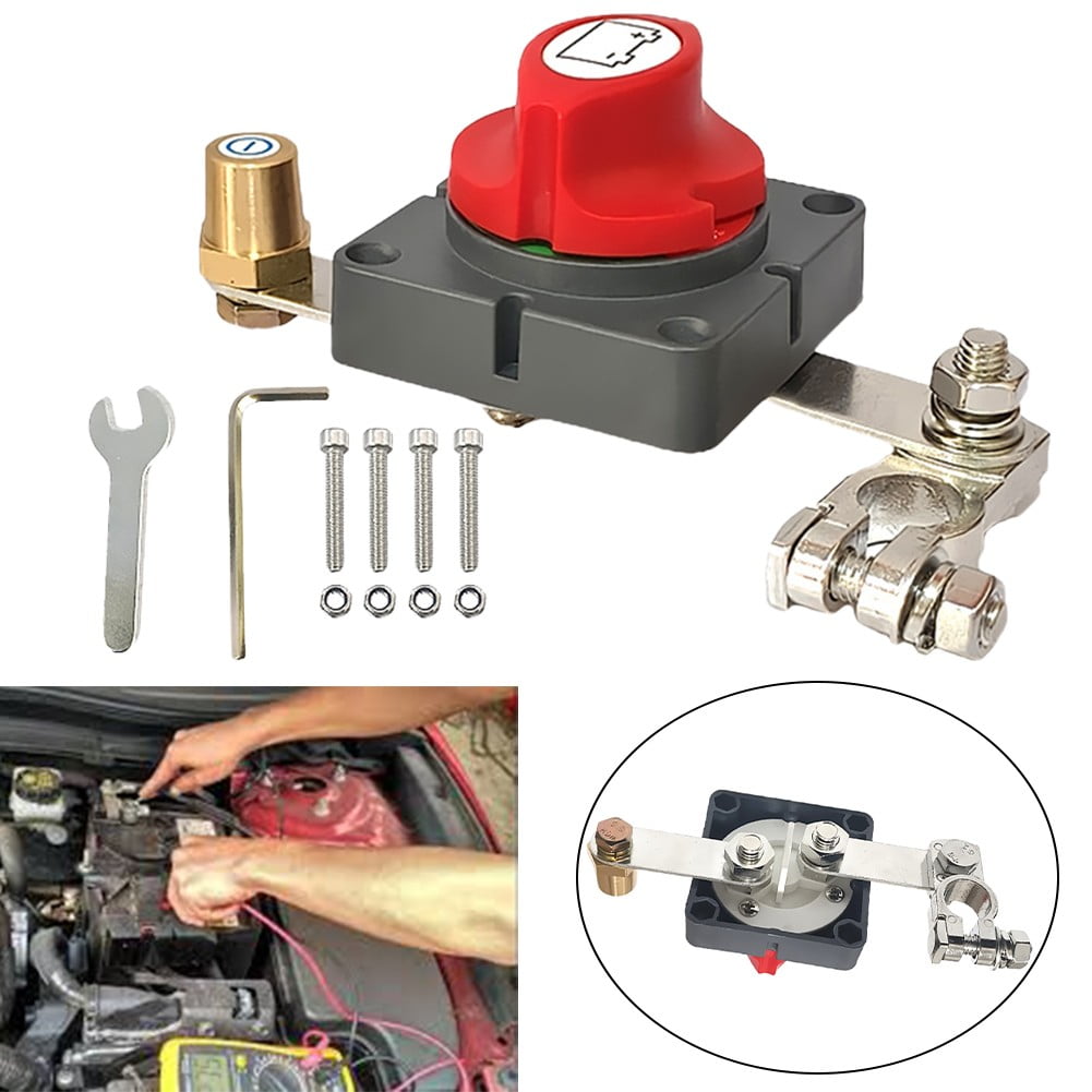 YASHILI 12V Battery Cut Off Switch Battery Disconnect Switch Top Post ...