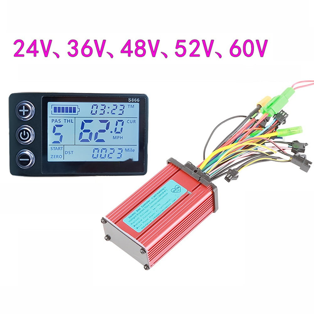 YASHILI 24V-60V E-Bike Brushless Controller 350W/800W/1200W/1500W ...
