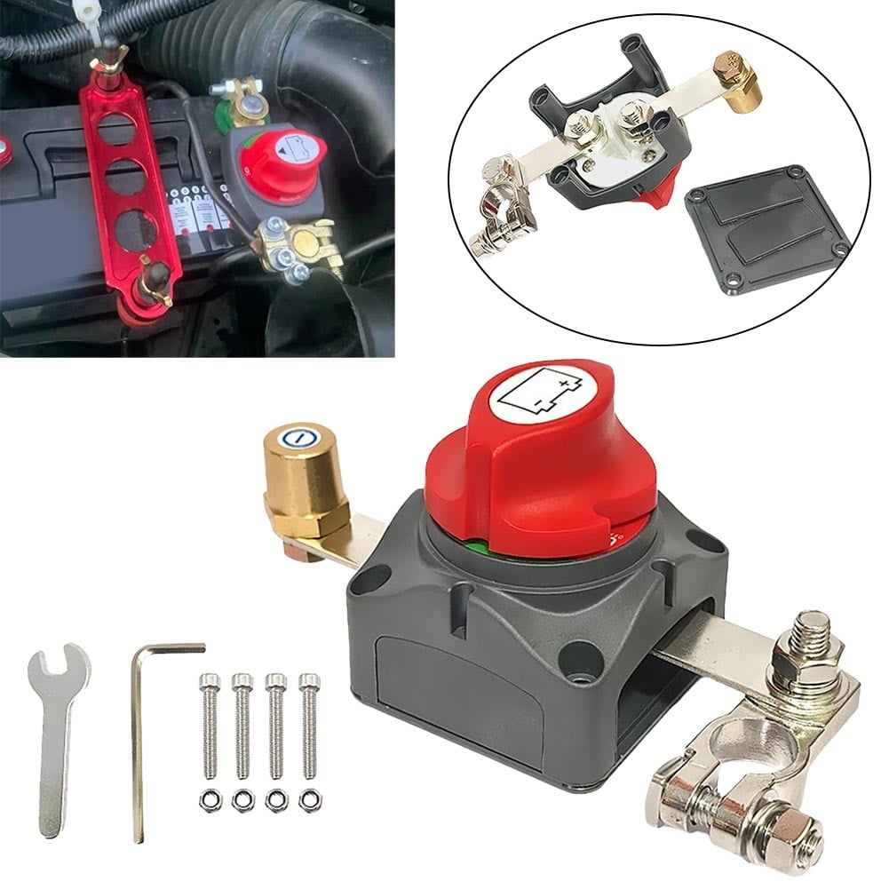 YASHILI Top Post Battery Disconnect Switch Heavy-Duty 12-48V 275A for ...