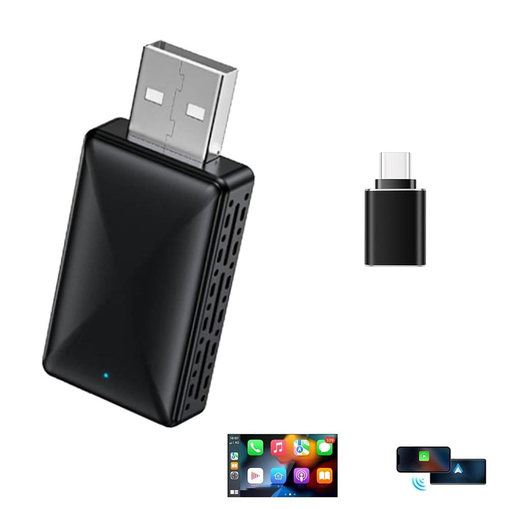 YASHILI Wired To Wireless for Carplay for Android 2 In 1 Adapter Fast ...