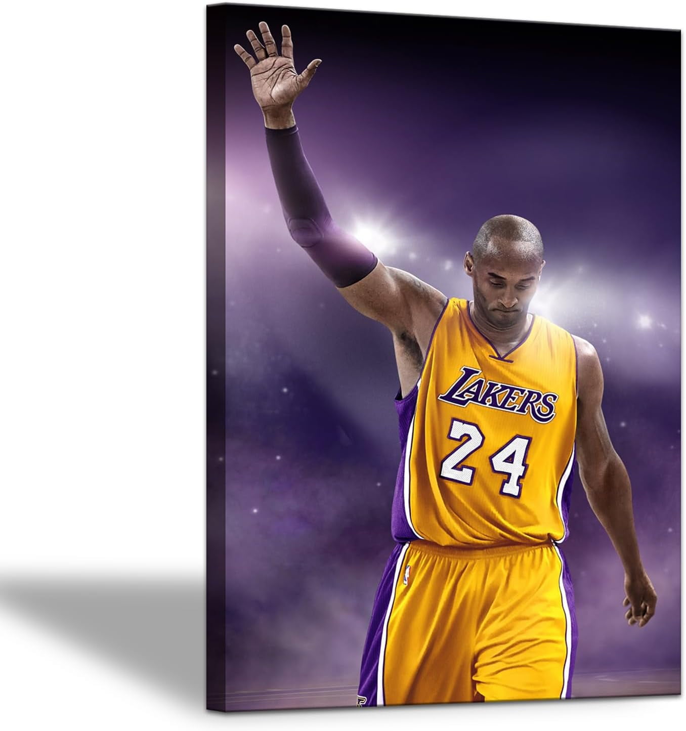 YASOJUN Kobe & Bryant Canvas Wall Art Framed - Mamba Mentality Canvas ...