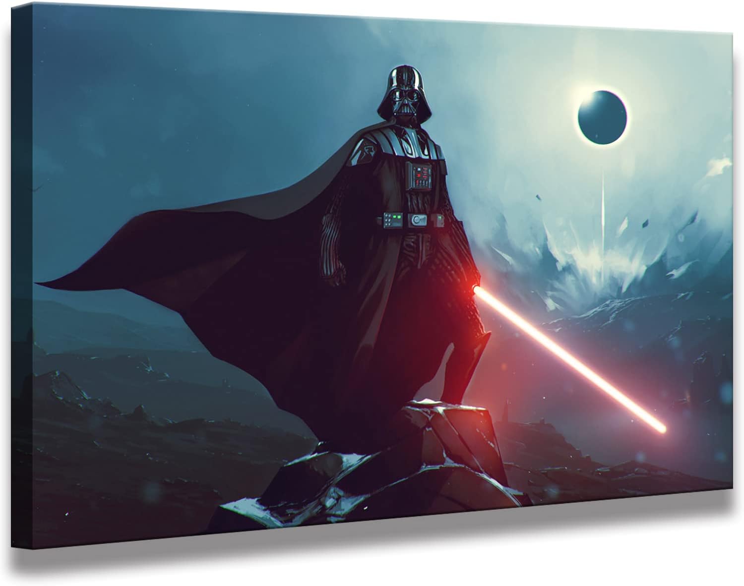 YASOJUN Wars on Star Boba Fett Canvas Wall Art Framed, Bounty Hunter ...