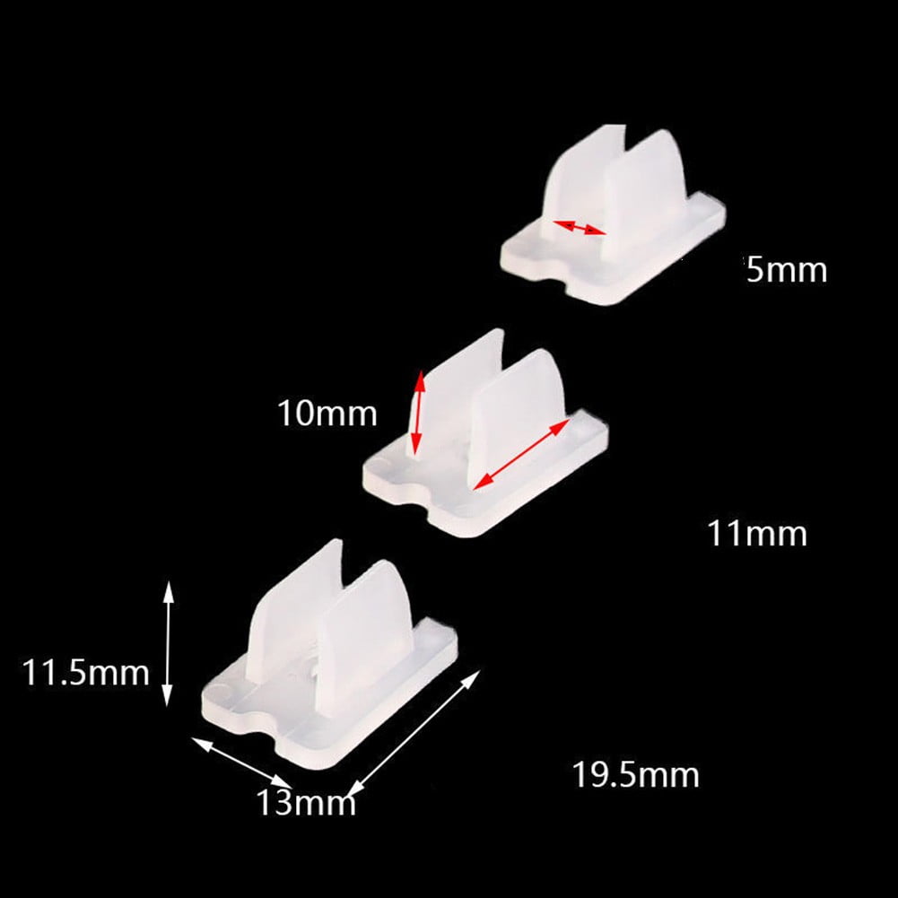 YASONIC LED Strip Fix Clips Compatible with Various Sizes for Flexible ...