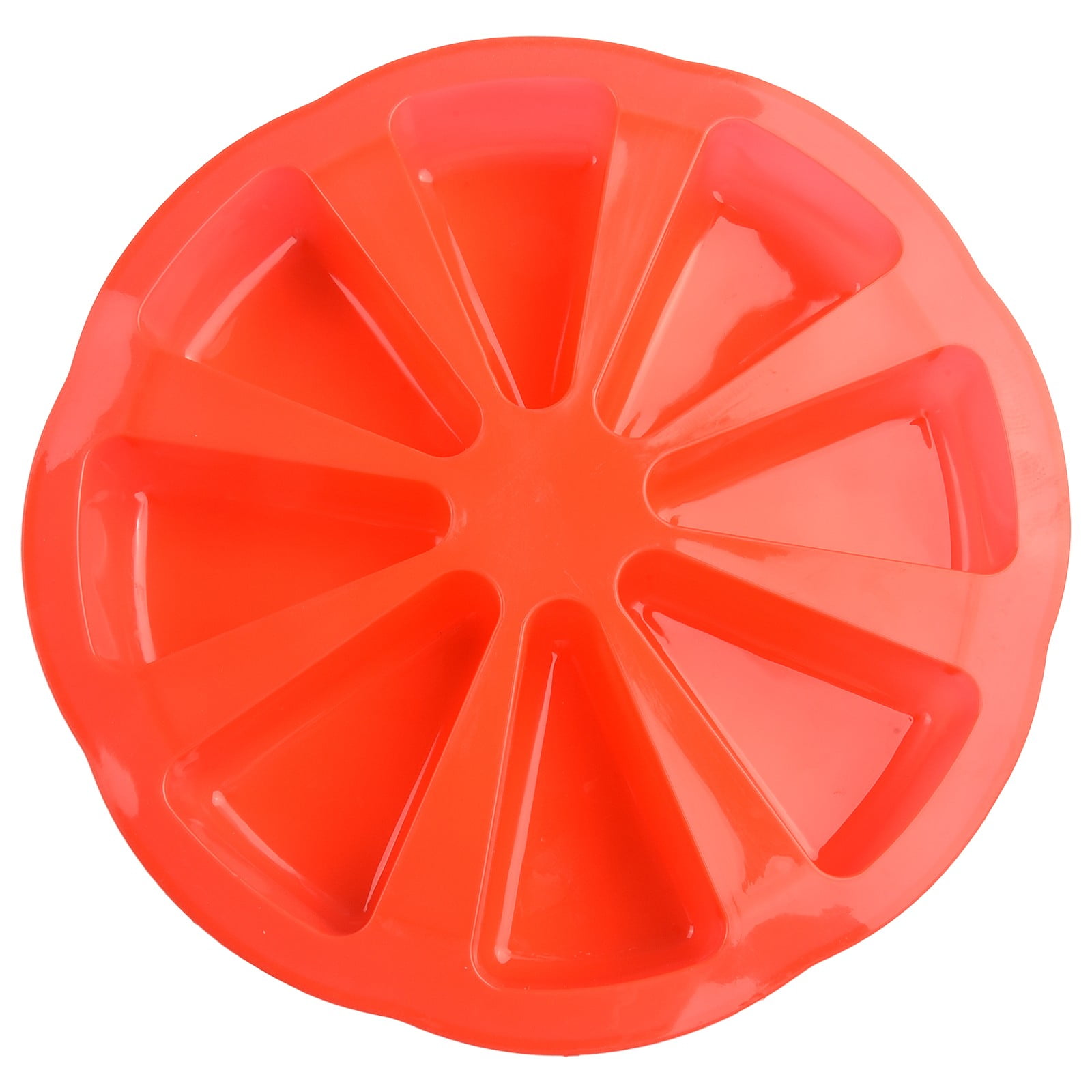 YASONIC Silicone 8 Triangle Cavity Portion Cake Mold Slice Pastry Pizza ...