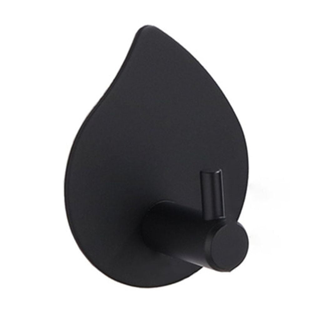 YASONIC Sleek Brushed Finish Water Drop Adhesive Coat Hooks for Modern ...