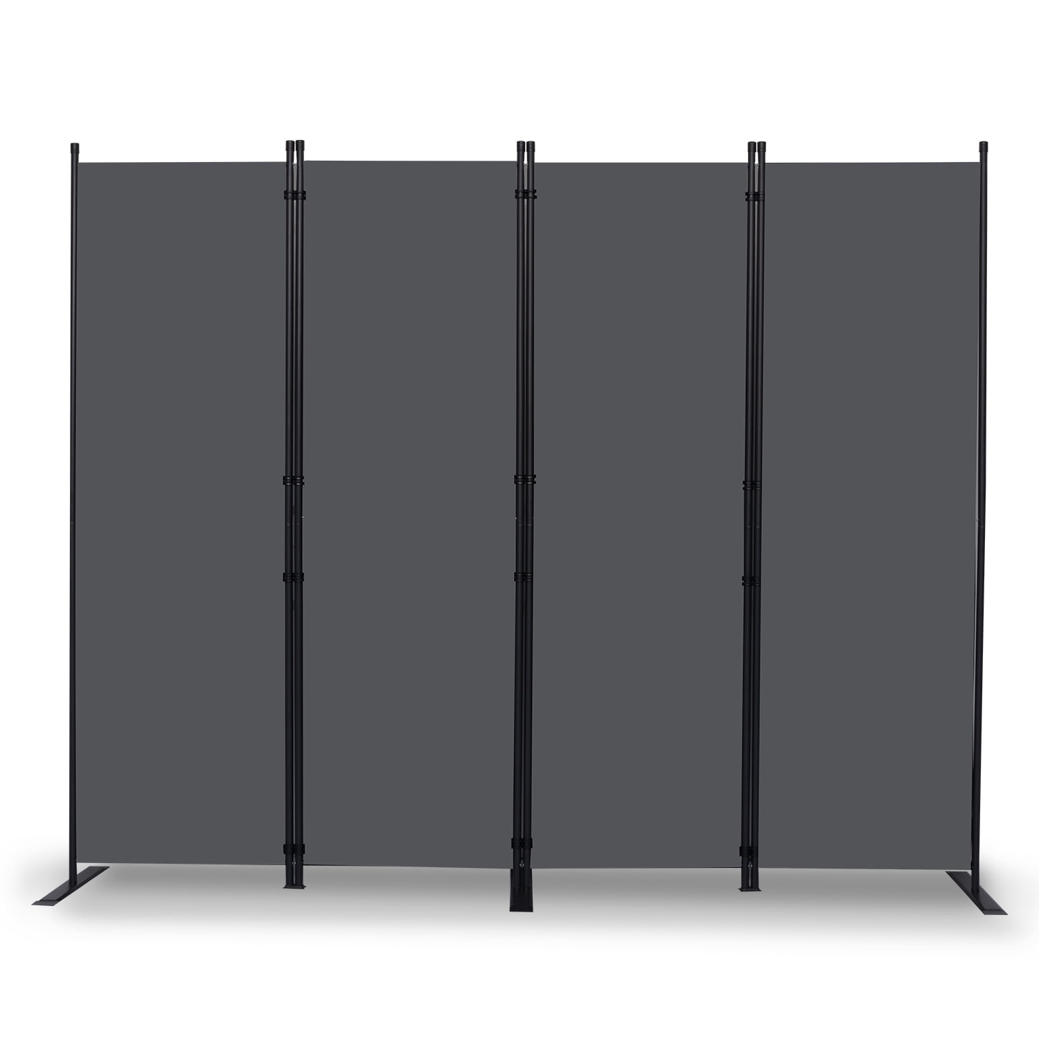 YASRKML 4 Panel Folding Privacy Screen, 6Ft Tall Temporary Room Divider ...