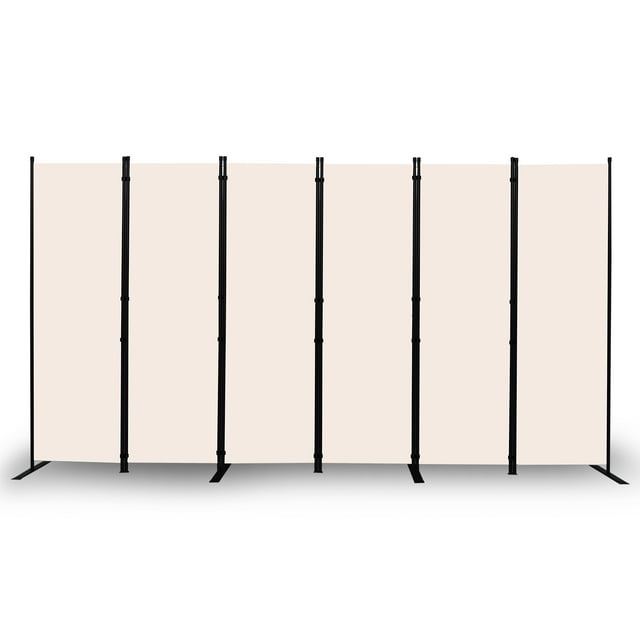 YASRKML 6 Panel, 6Ft Tall Room Divider with Wider Foot Support ...